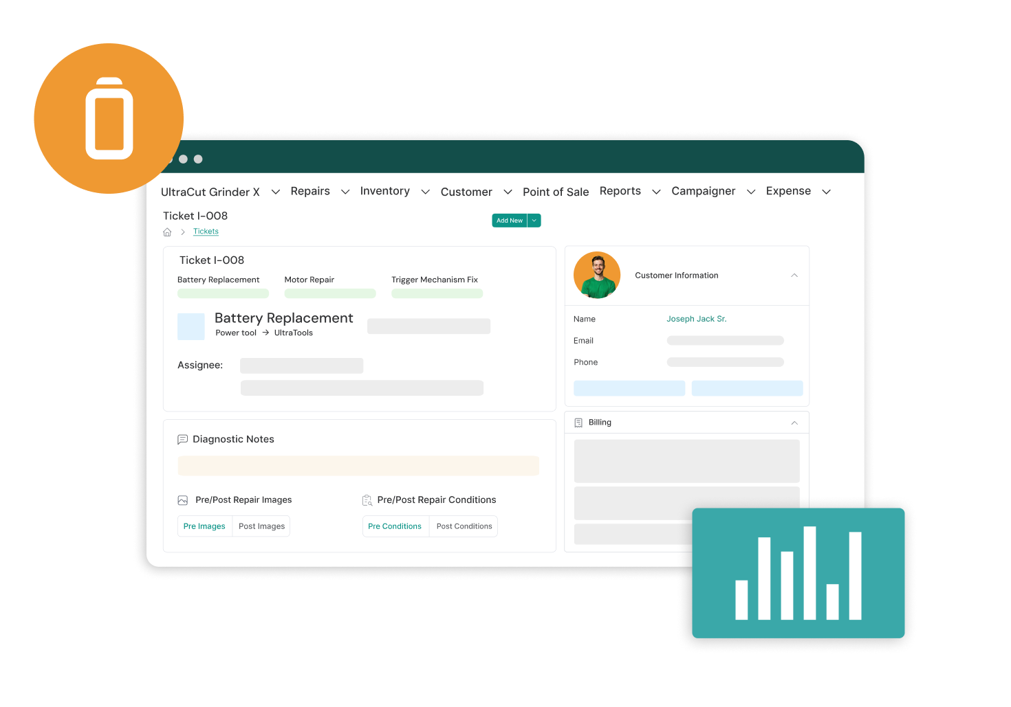 Power Tools Repair Shop Software | RepairDesk